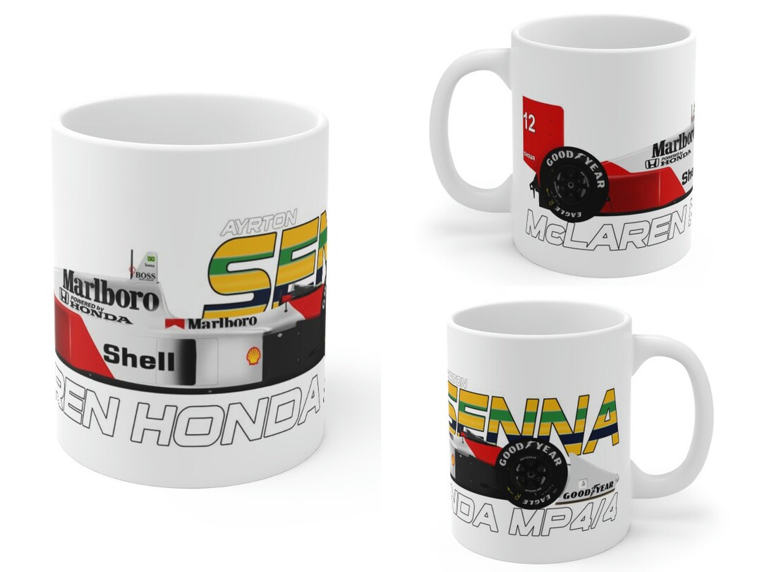 Ayrton Senna F1 Mug 11oz Mclaren MP4/4 - Etsy UK