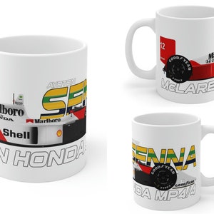 Ayrton Senna F1 Mug 11oz Mclaren MP4/4 - Etsy UK