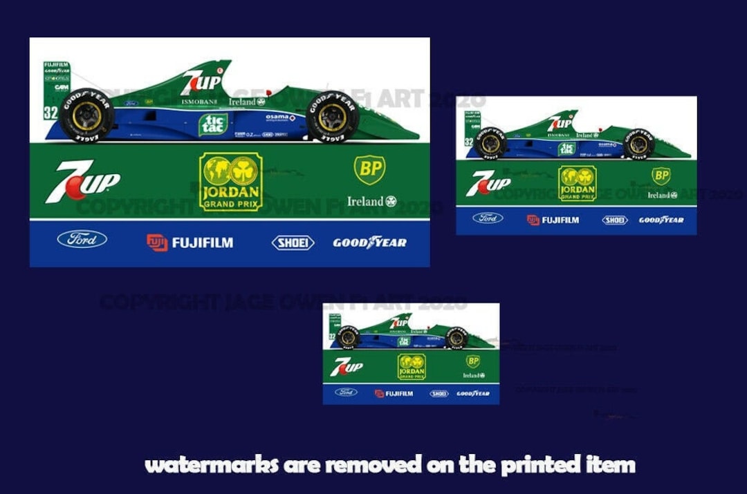 X2 Jordan 191 Michael Schumacher Sticker - Etsy