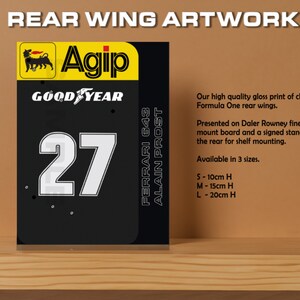 Ferrari F1 Rear Wing Endplate Display Piece Schumacher F2004 F2001 ...