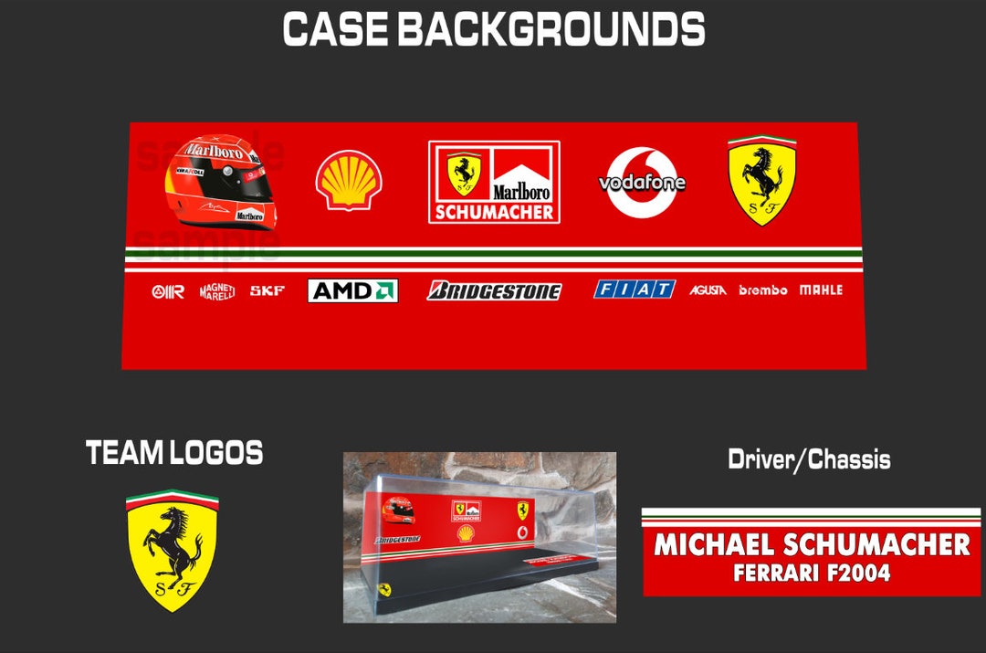 Custom Ferrari F2004 Sponsor Backdrop Artwork for F1 - Etsy UK