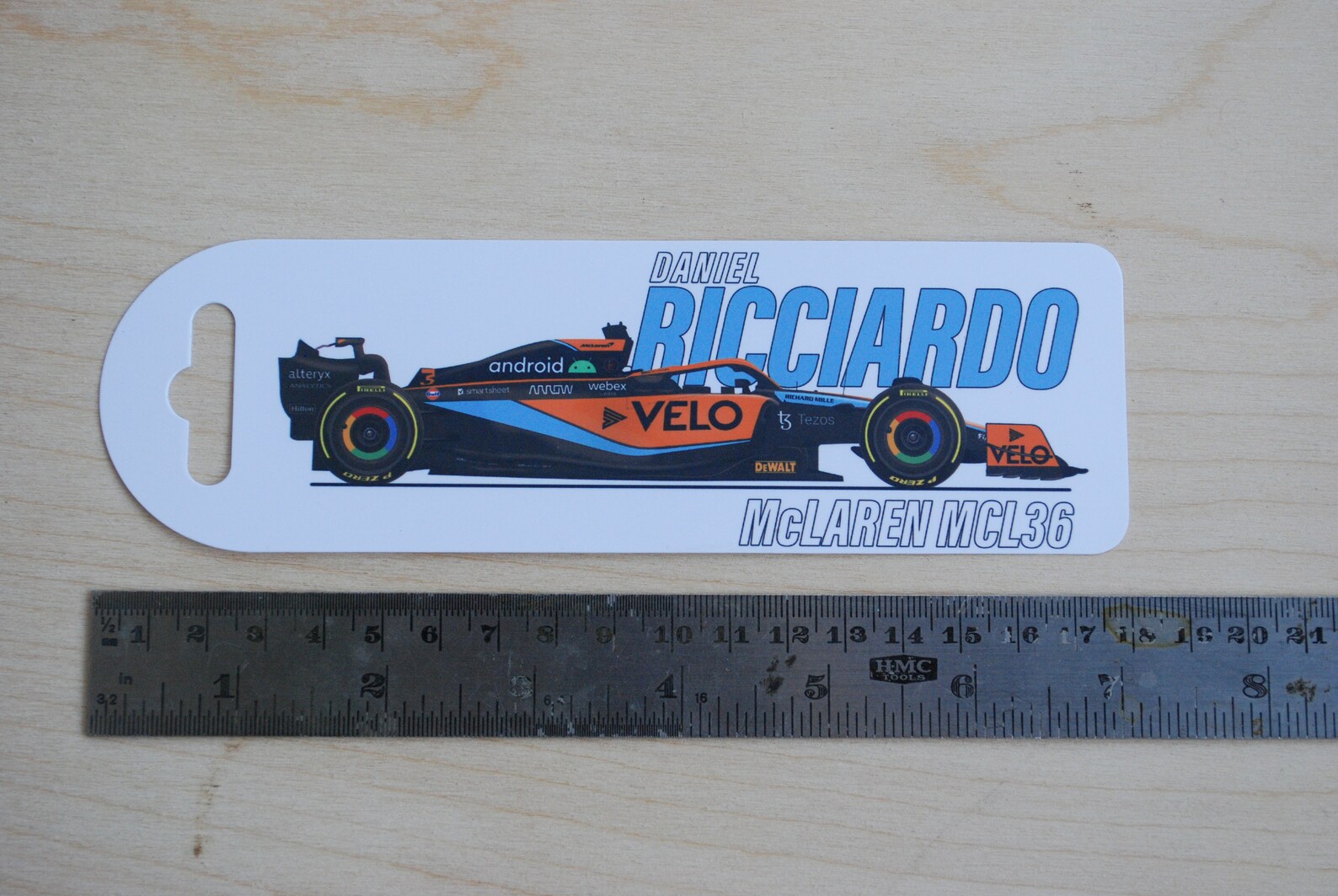 Mclaren 2022 F1 Bookmark Lando Norris Daniel Ricciardo - Etsy