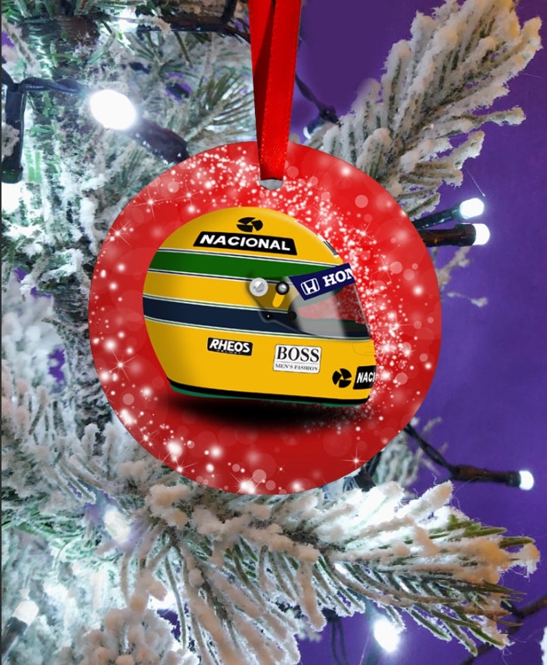 Ayrton Senna F1 Helmet Christmas Tree Decorations Ornaments - Etsy