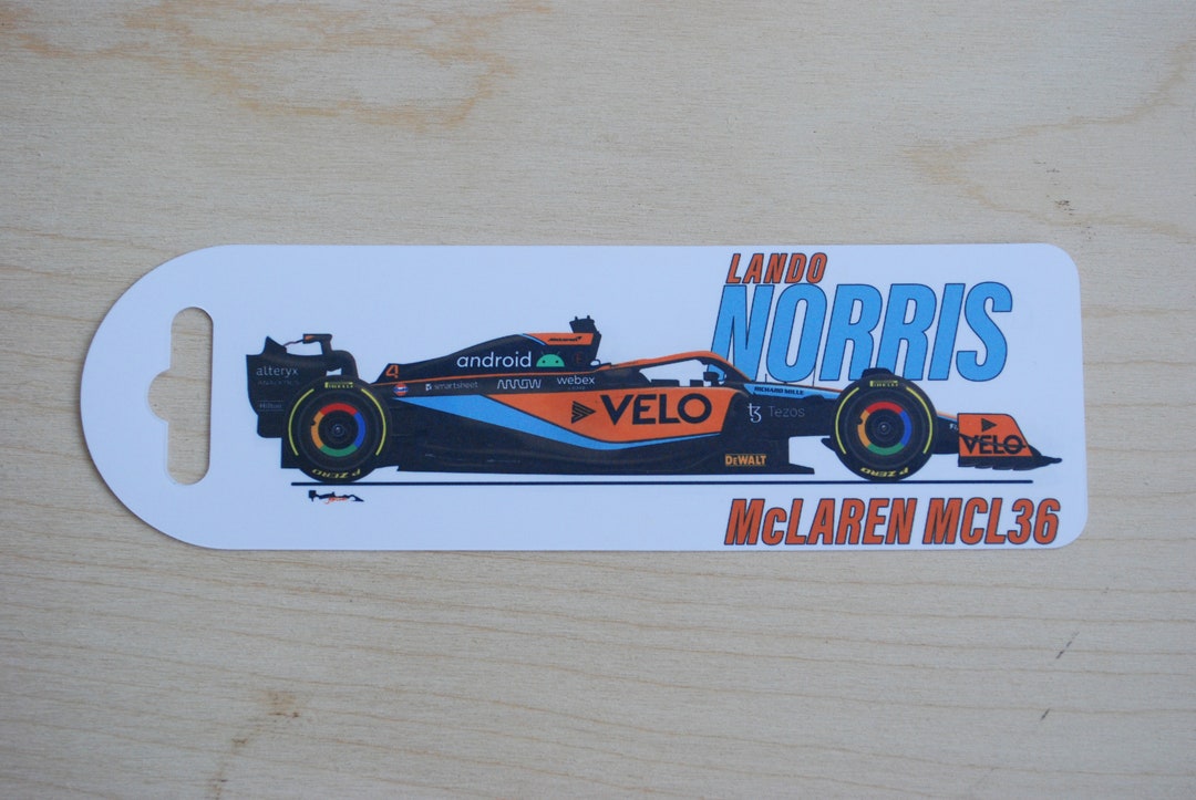 Mclaren 2022 F1 Bookmark Lando Norris Daniel Ricciardo - Etsy