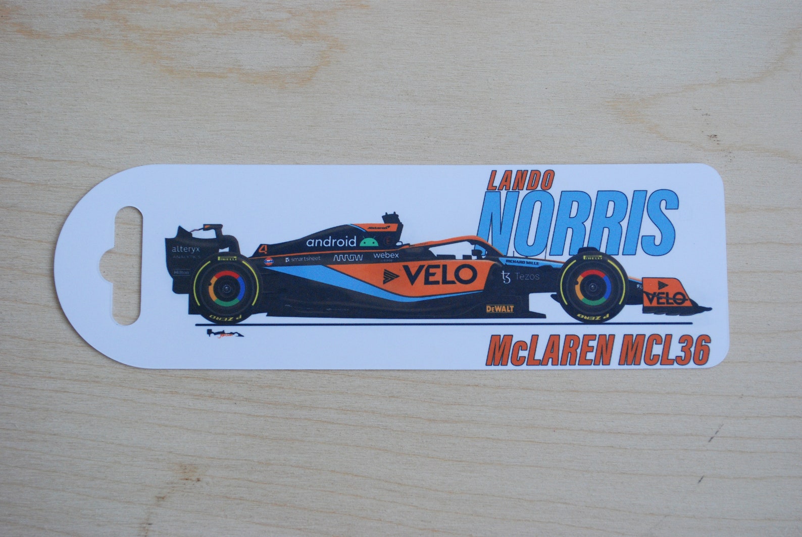 Mclaren 2022 F1 Bookmark Lando Norris Daniel Ricciardo - Etsy