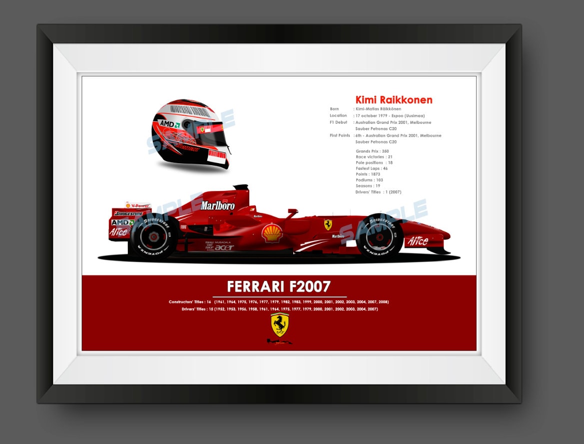 Kimi Raikkonen Ferrari 2007