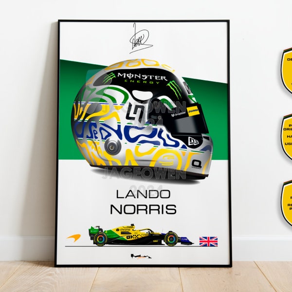 Norris Monaco 2024 Poster - Etsy UK