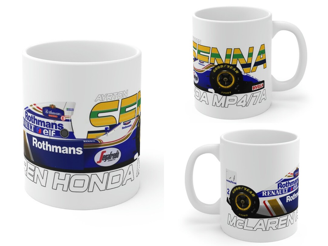 Ayrton Senna F1 Mug 11oz Williams FW16 - Etsy