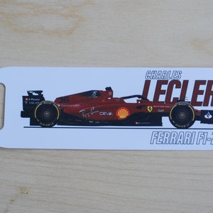 Ferrari 2022 F1 Bookmark Charles Leclerc Carlos Sainz - Etsy