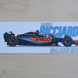 Mclaren 2022 F1 Bookmark Lando Norris Daniel Ricciardo - Etsy