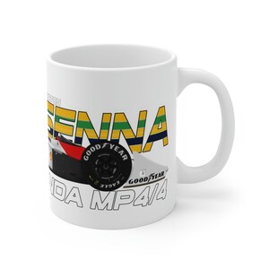 Ayrton Senna F1 Mug 11oz Mclaren MP4/4 - Etsy UK