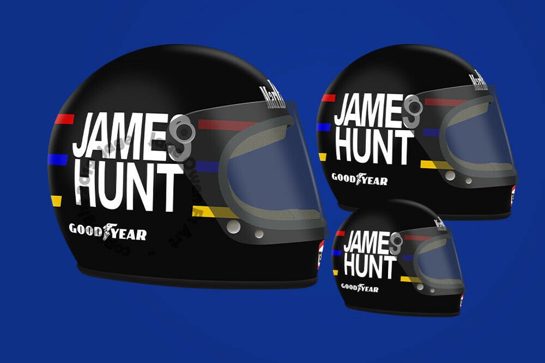 X2 James Hunt F1 Helmet Sticker 1976 - Etsy