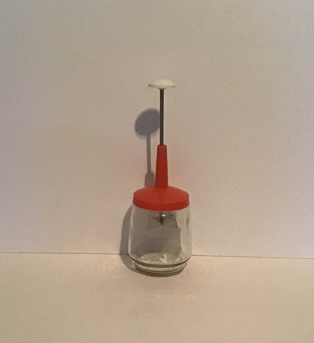 Vintage Gemco Glass Hand Food Chopper Orange & White Stainless Steel ...