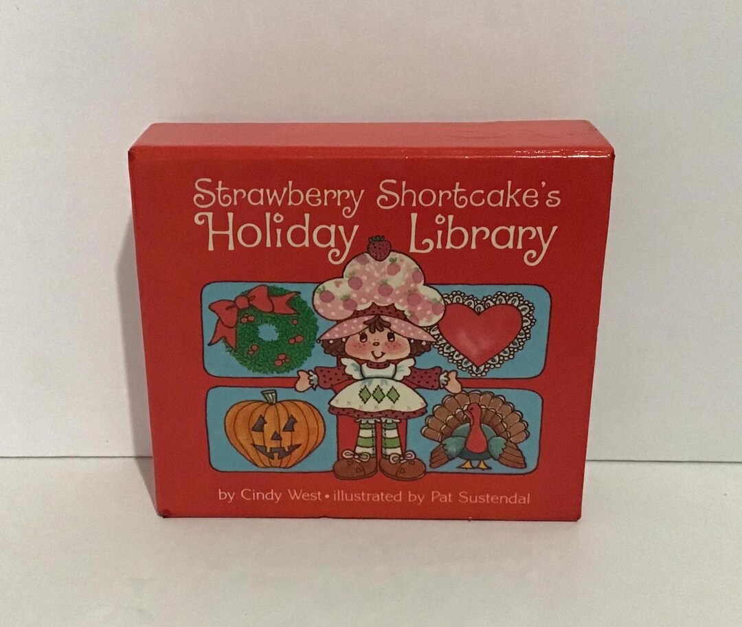 Strawberry Shortcake Holiday Library Box Set of 4 Books Vintage 1983 ...