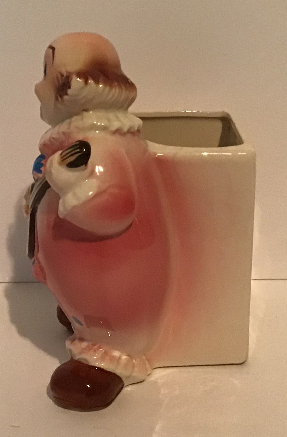 Vintage Clown Planter Vase 6 1/2 Made in Japan 6202 Playing Banjo ...