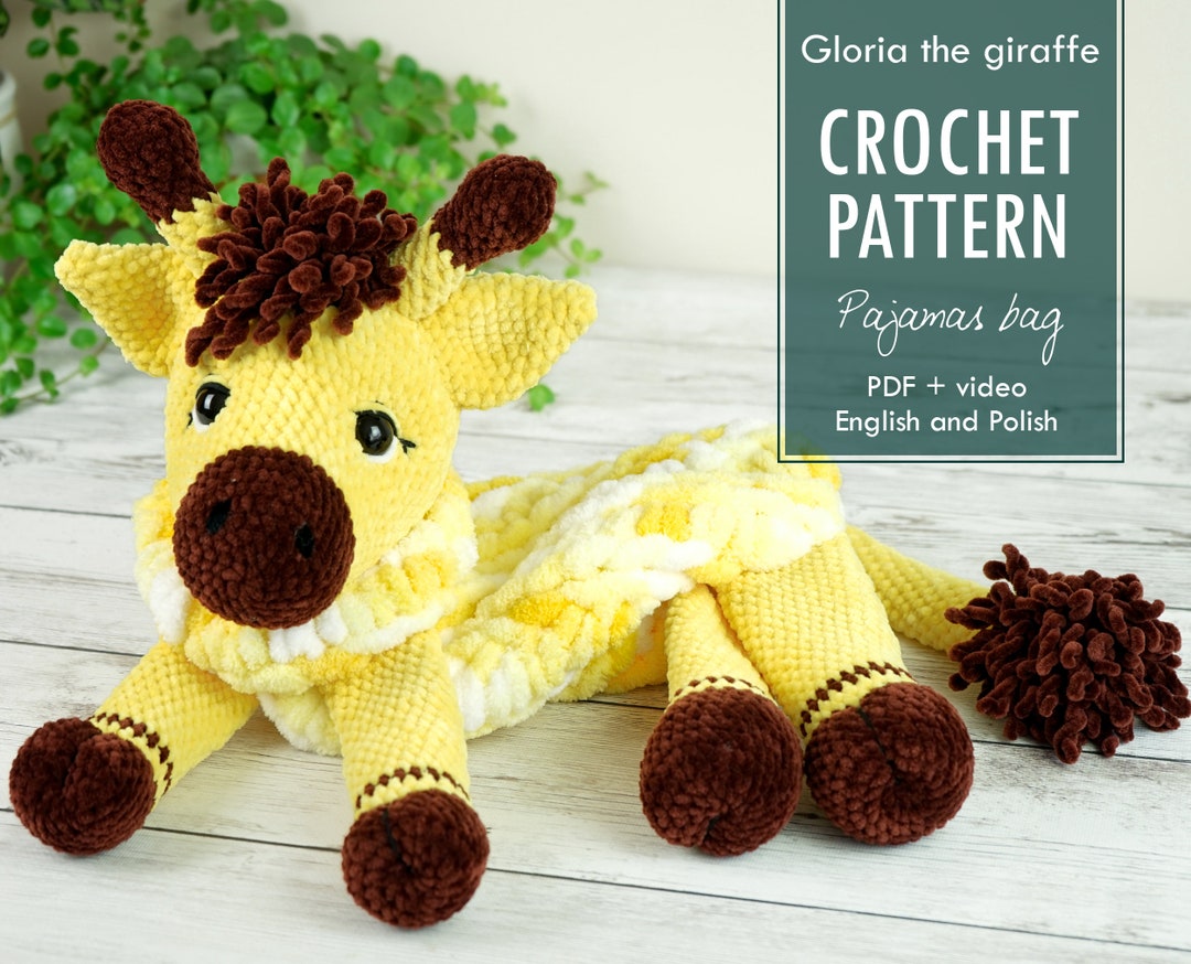 Crochet Pajama Bag Pattern Giraffe Crochet PATTERN Amigurumi - Etsy