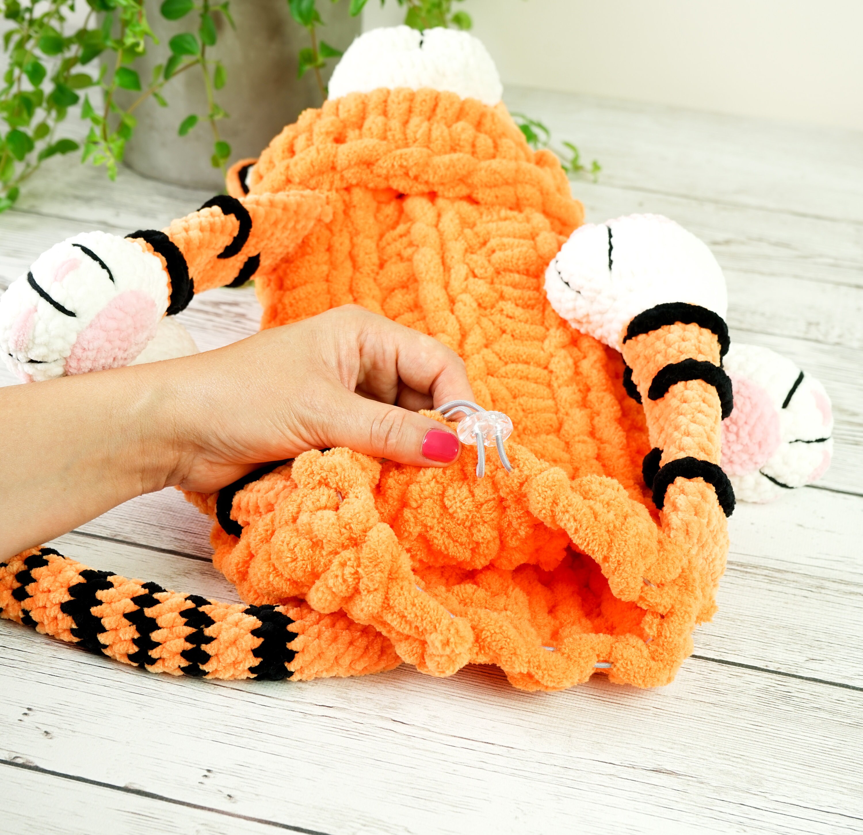 Tiger Crochet PATTERN Crochet Pajama Bag Pattern Tiger - Etsy Australia