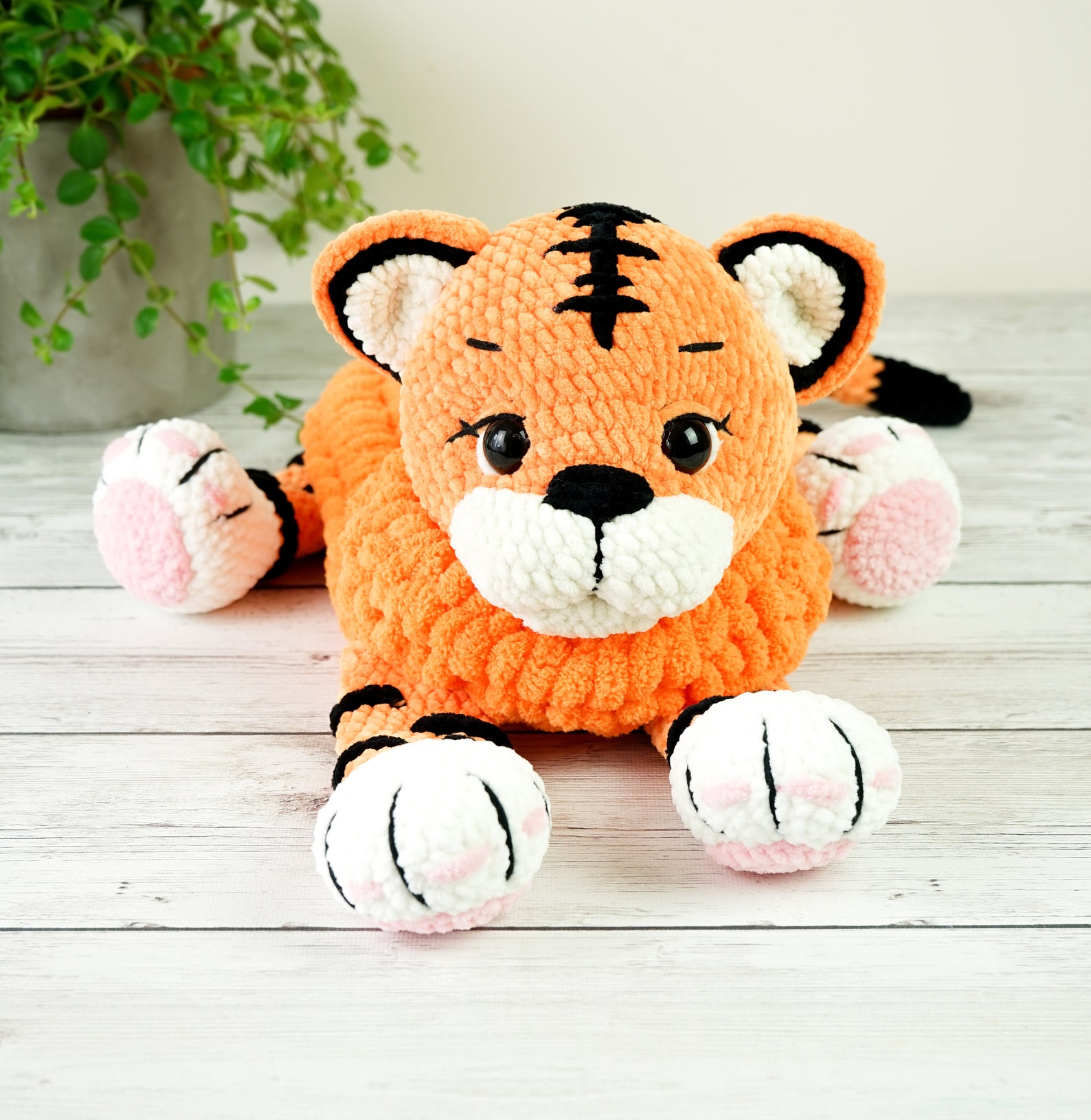 Tiger Crochet PATTERN Crochet Pajama Bag Pattern Tiger - Etsy