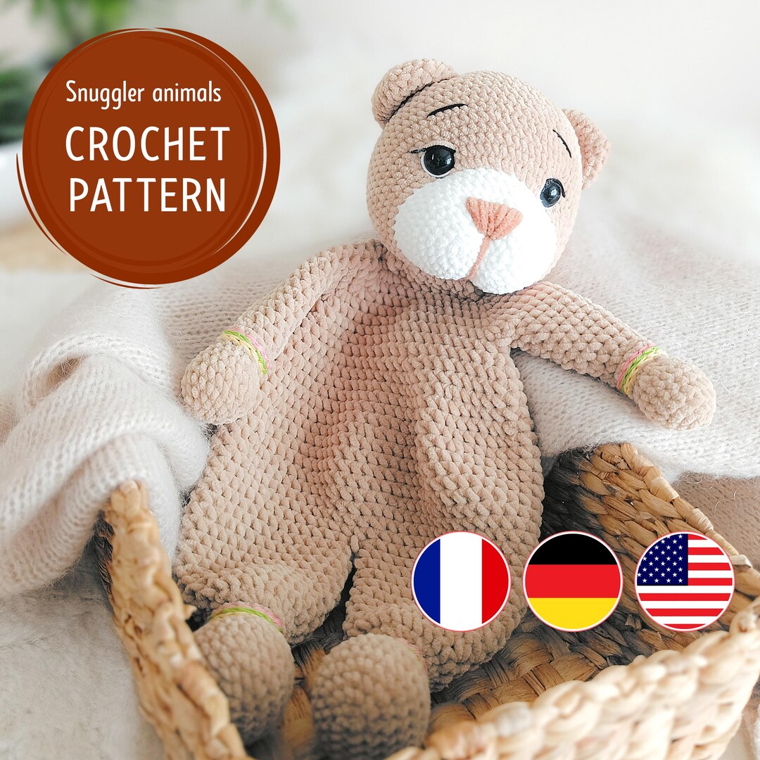 Snuggler Crochet Pattern, Snuggler Teddy, Teddy Bear Rochet Pattern ...