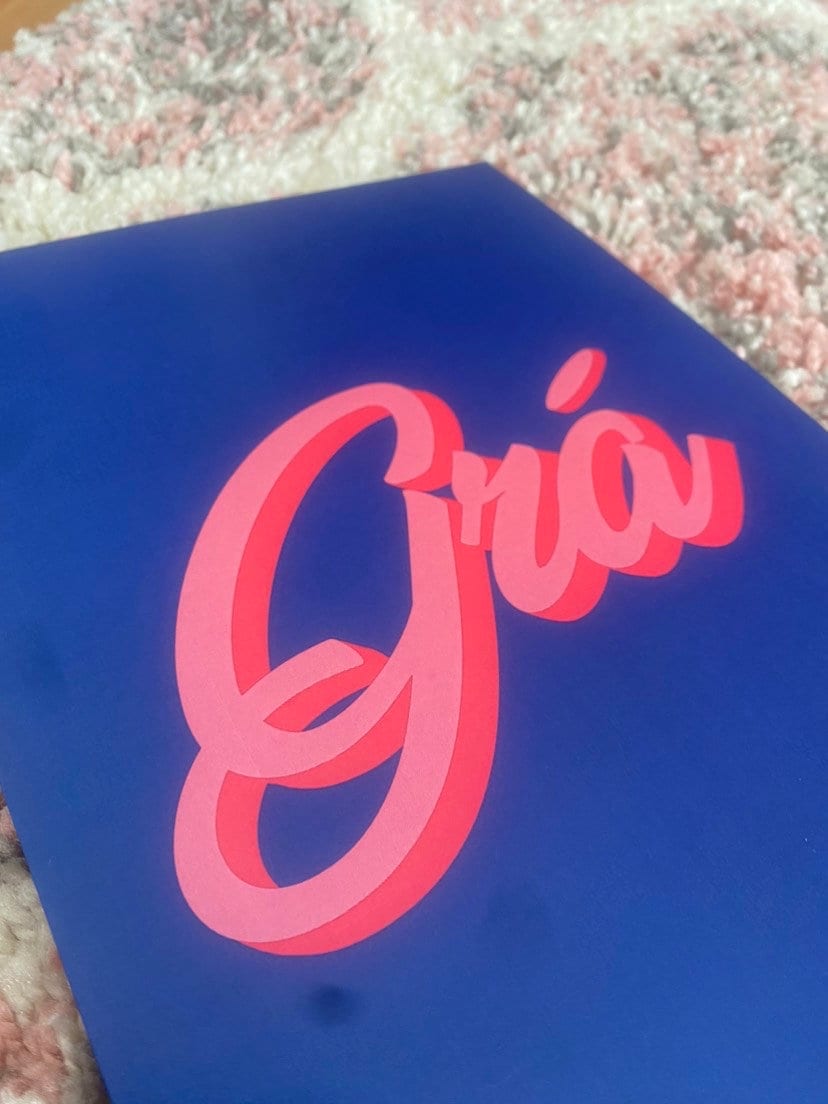 Grá Poster Irish Love Grá Picture Artwork Irish Language - Etsy Ireland