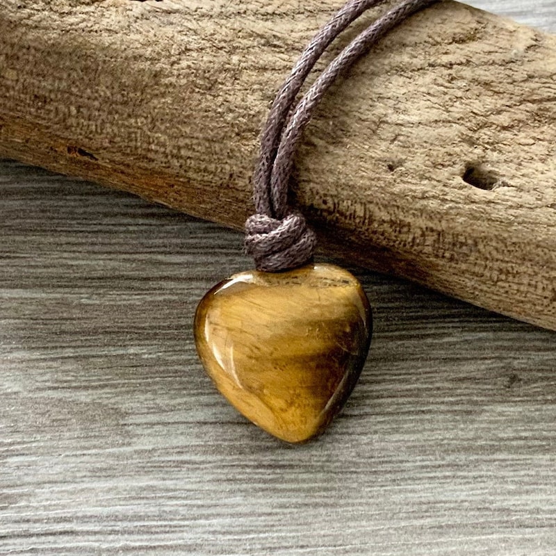 Tiger Eye Pendant Cord - Etsy UK