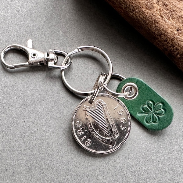 1963 Irish Coin Key Ring - Etsy