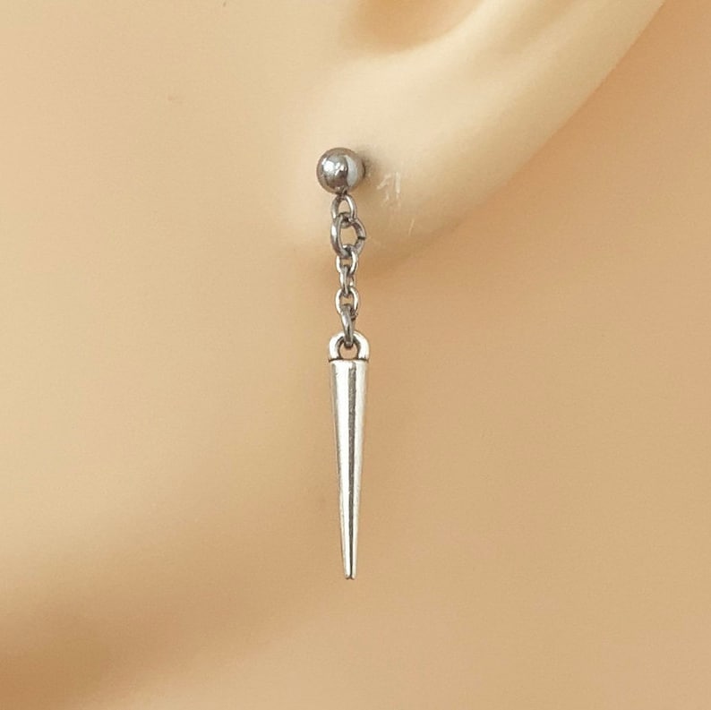 Single Spike Earring Also Available as a Pair of Earrings - Etsy