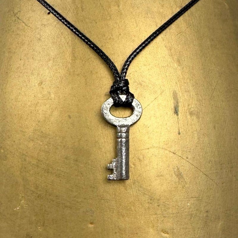 Long Key Necklace - Etsy