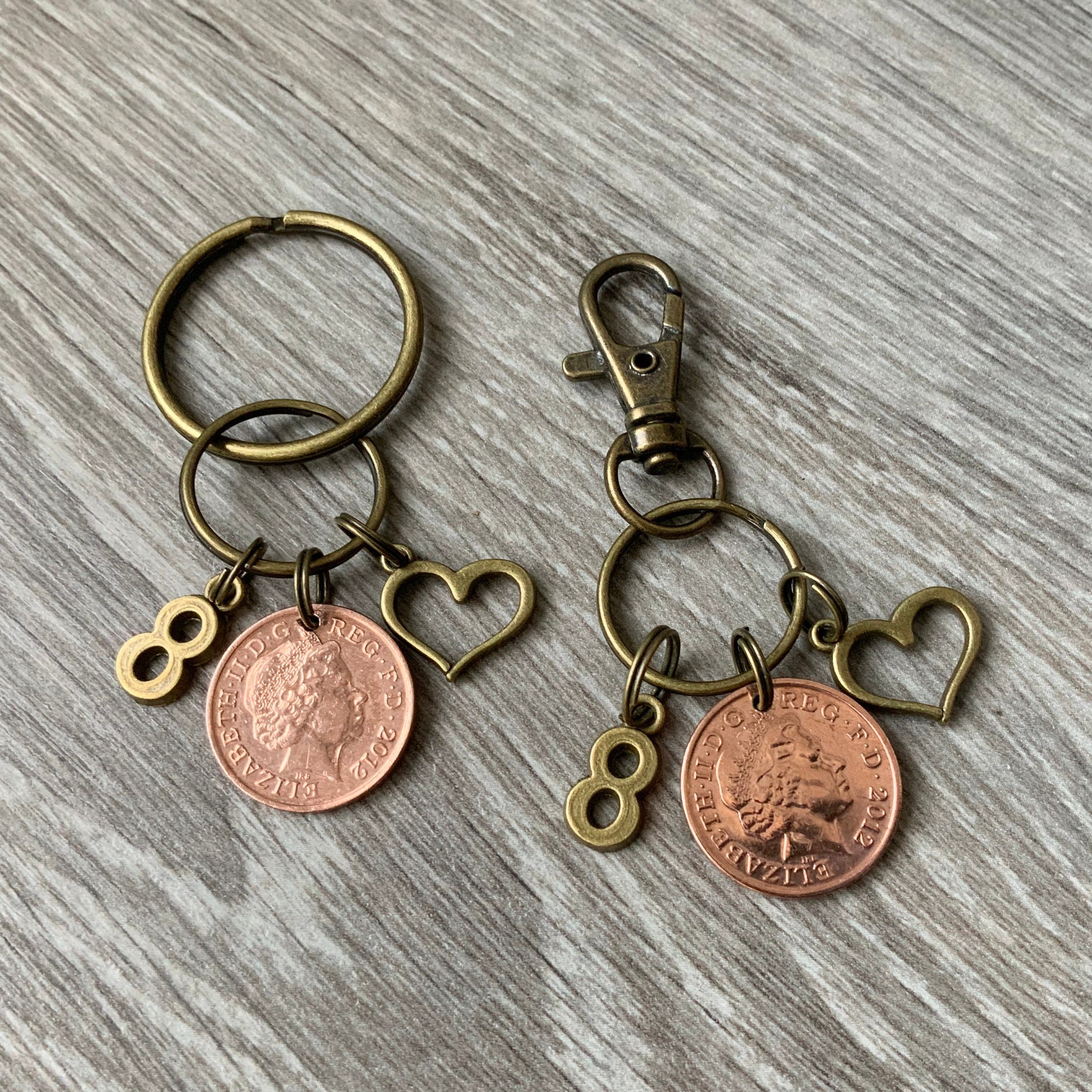 8th anniversary gift, 2012 wedding, bronze anniversary, couples present ...