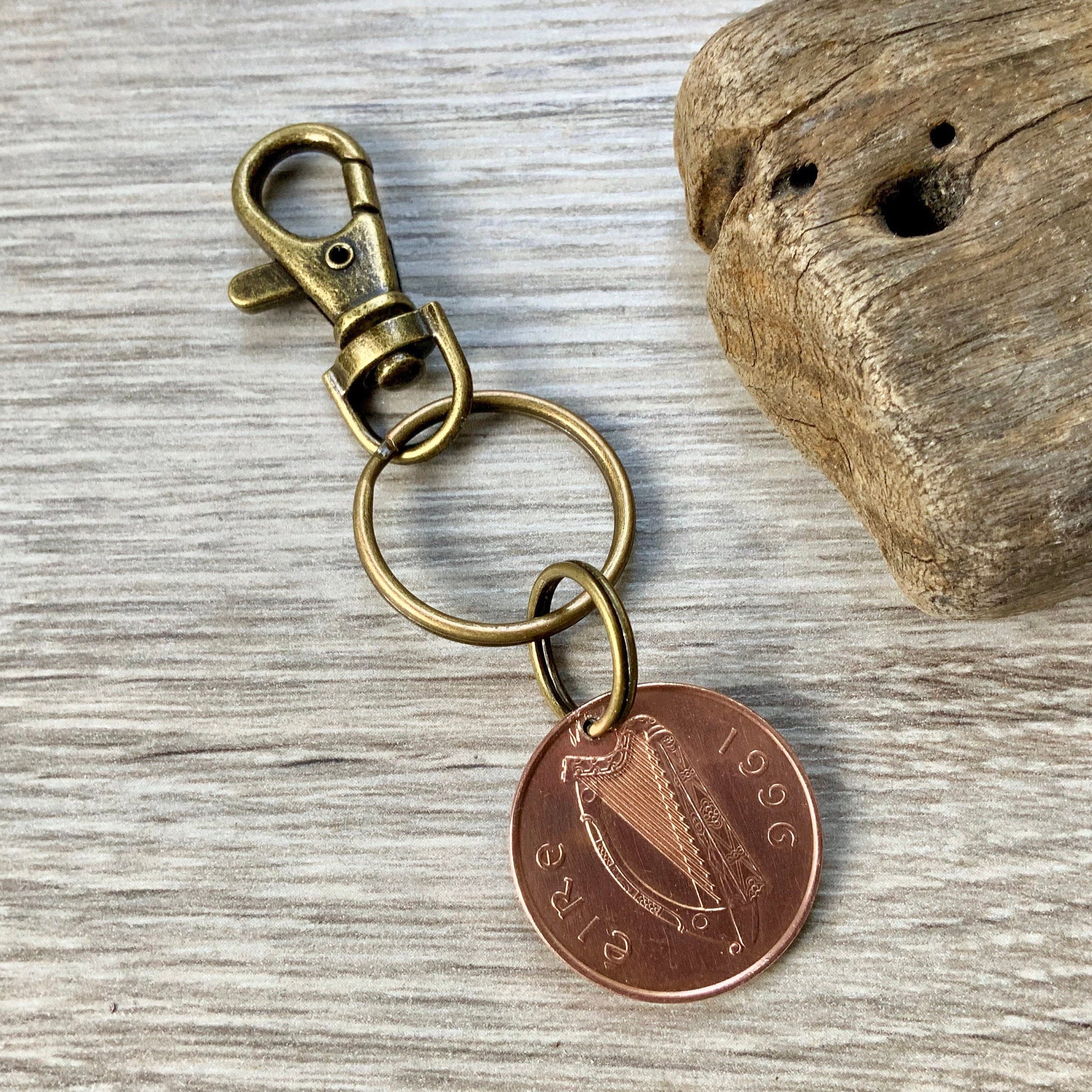 1995 or 1996 Irish coin key ring or clip choose coin year for a perfect ...