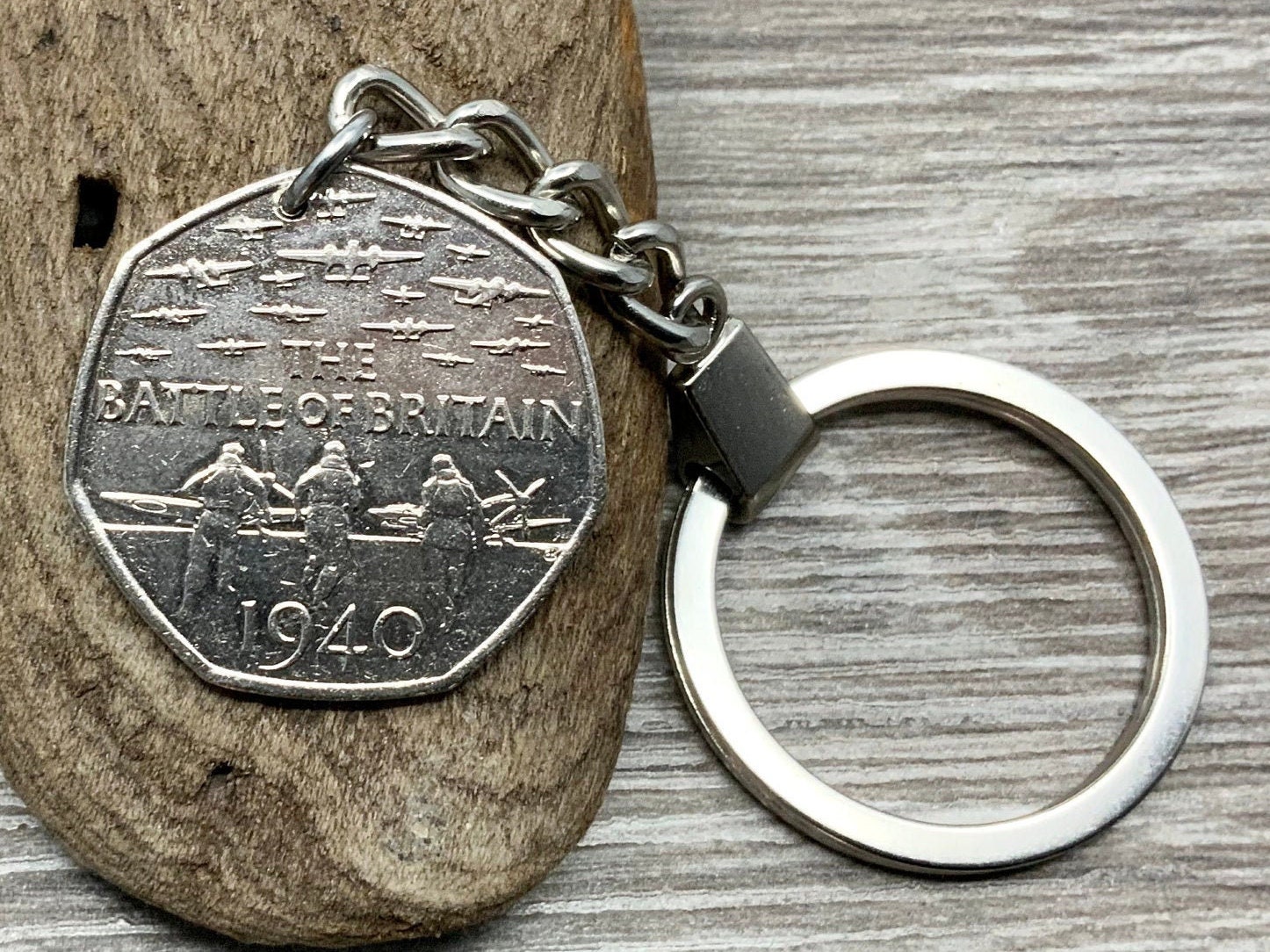 Battle of Britain Commemorative 50p Coin 2015 Keyring - Etsy UK