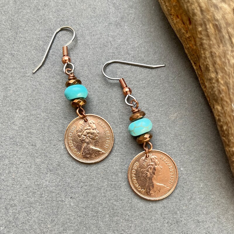 Coin Earrings - Etsy