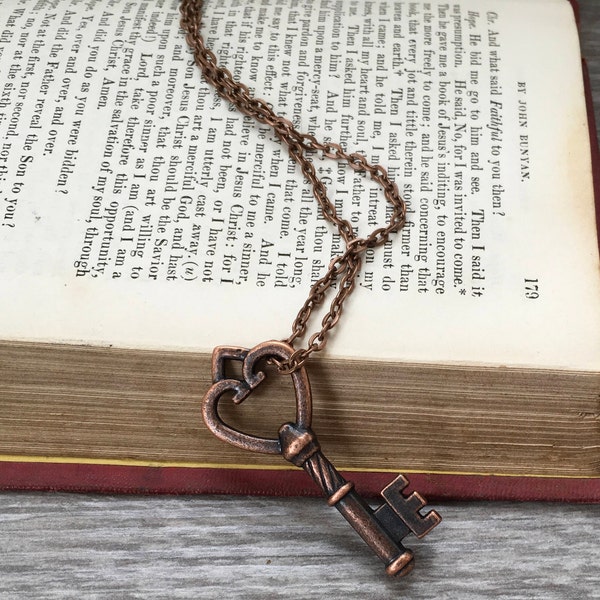 Long Key Necklace - Etsy