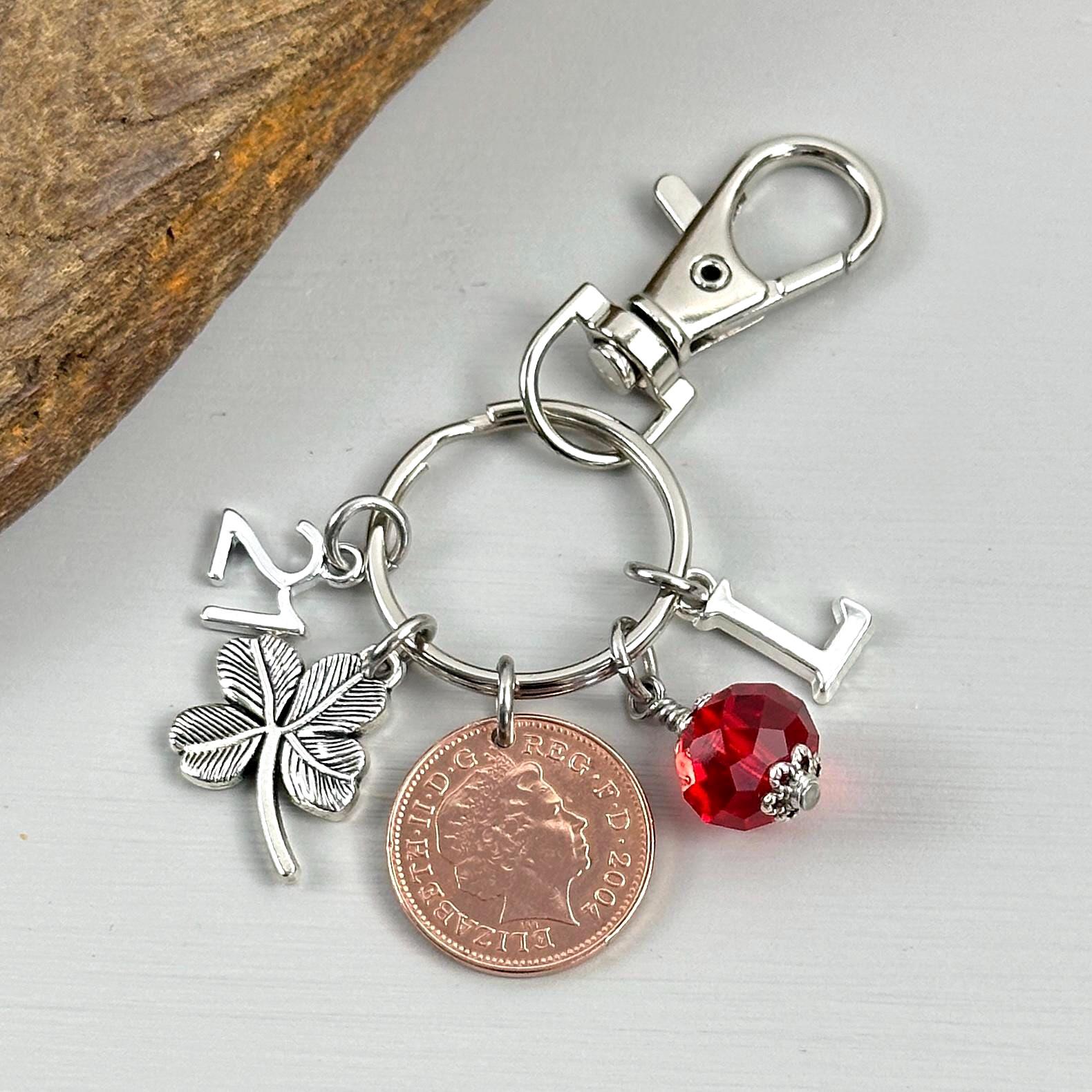 21st birthday gift, 2004 lucky penny birthstone charm clip, 2004 UK ...