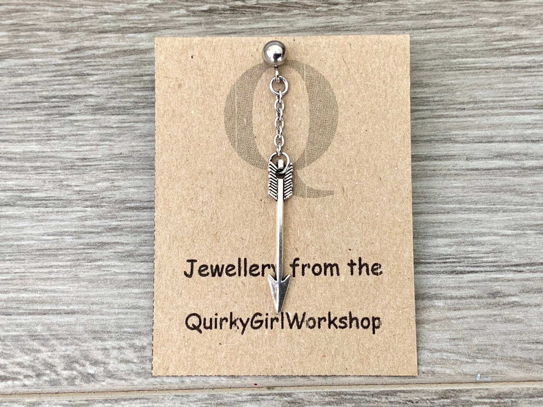 Long arrow earring, single earring or a pair of earrings for men or ...