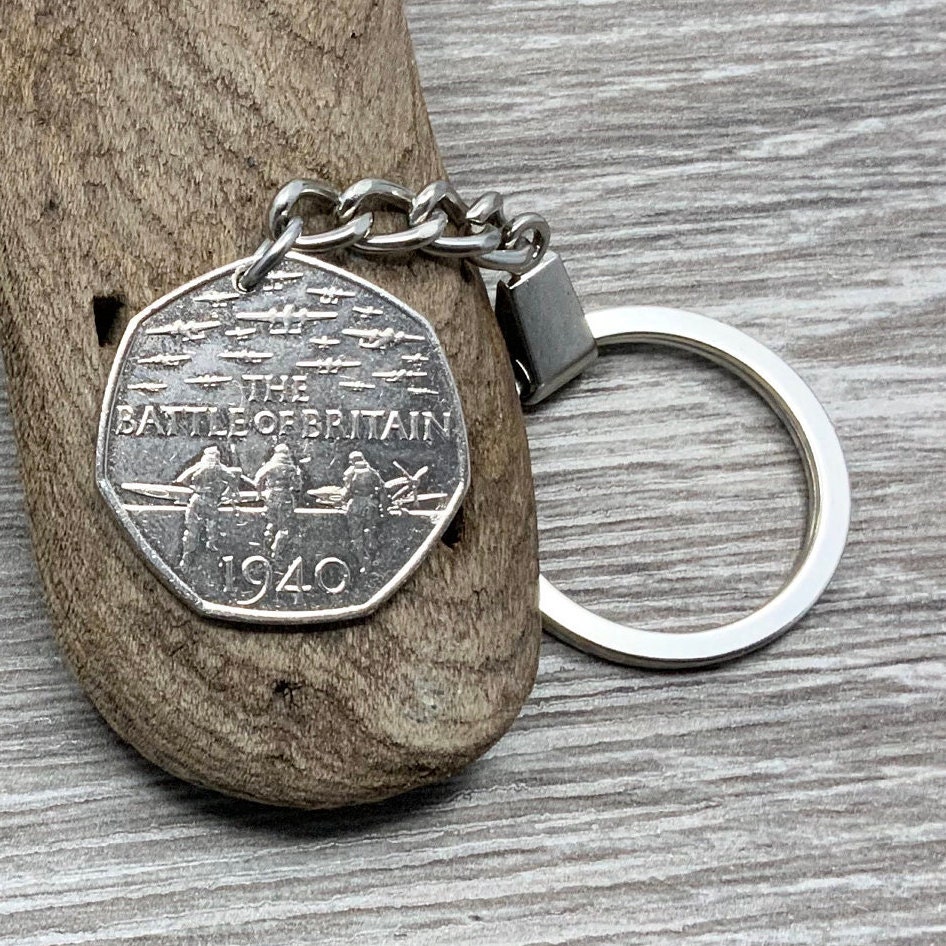 Battle of Britain Commemorative 50p Coin 2015 Keyring - Etsy UK
