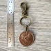 1949 Irish Penny Keyring, Harp Coin Keychain or Clip, a Perfect 75th ...