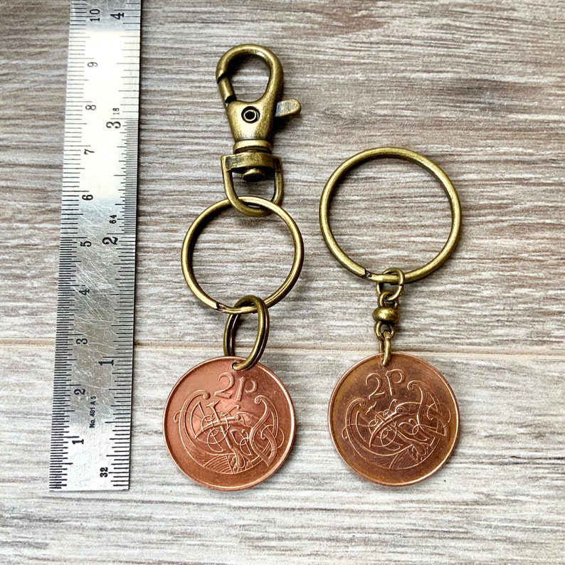 1980 or 1982 Irish Coin Key Chain Ireland Keyring or Clip a - Etsy UK