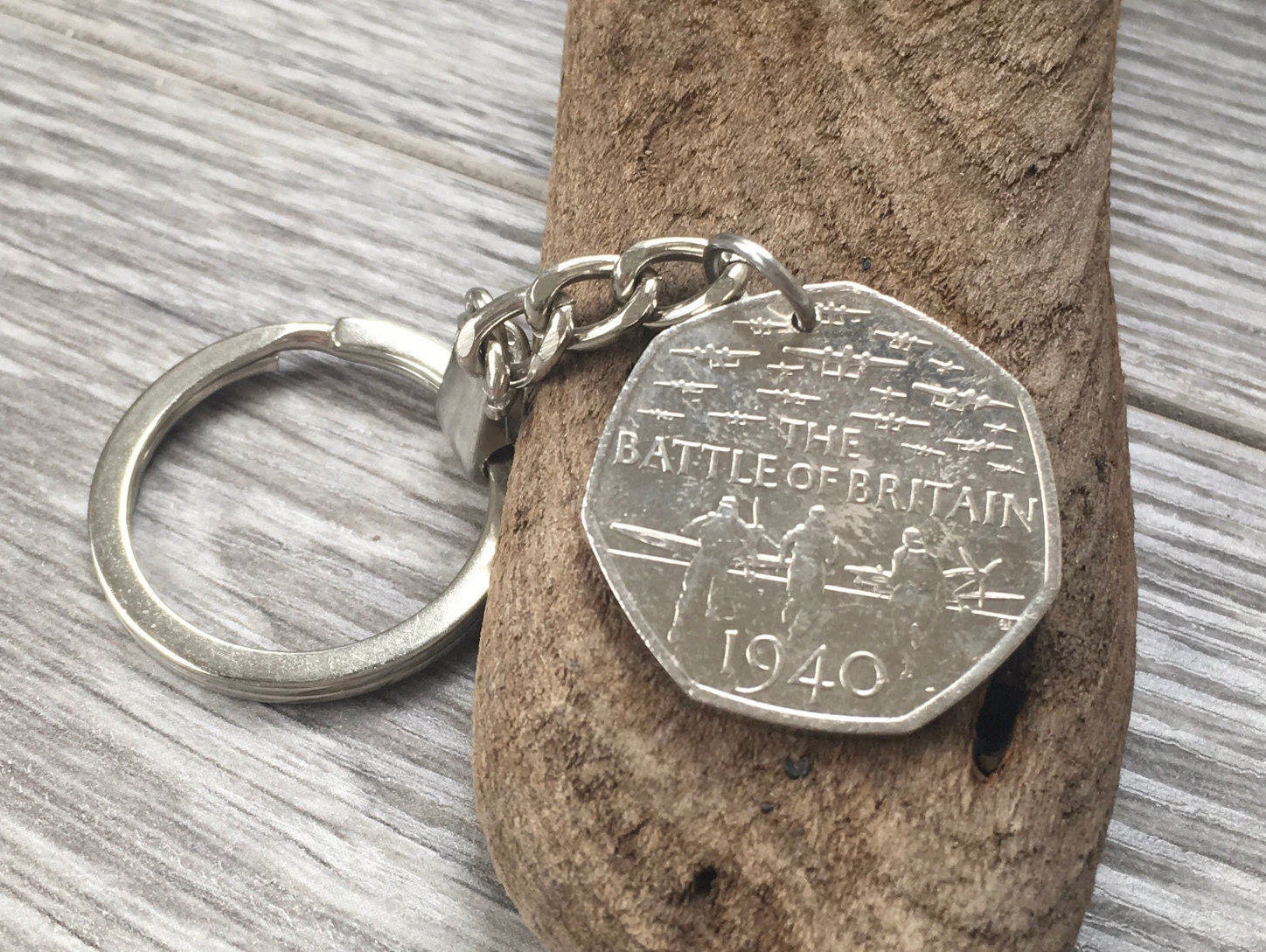 Battle of Britain Commemorative 50p Coin 2015 Keyring - Etsy UK