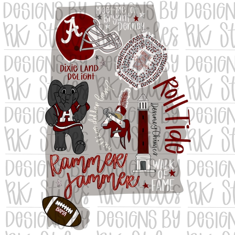 Alabama Football PNG, University of Alabama PNG, Alabama Design ...
