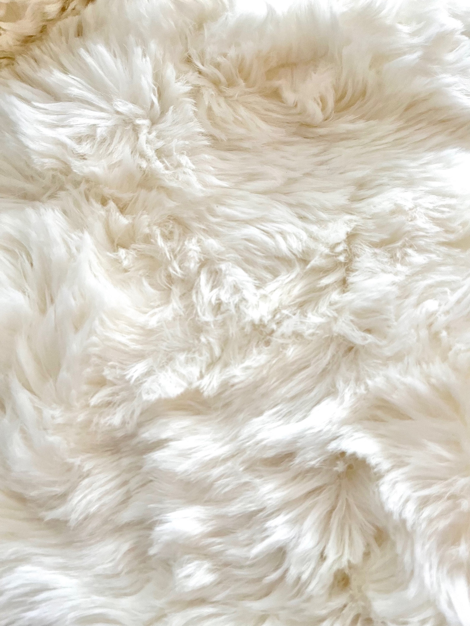 Vintage 70s Medium to Long Pile White Fake Fur Fabric by the Piece - Etsy