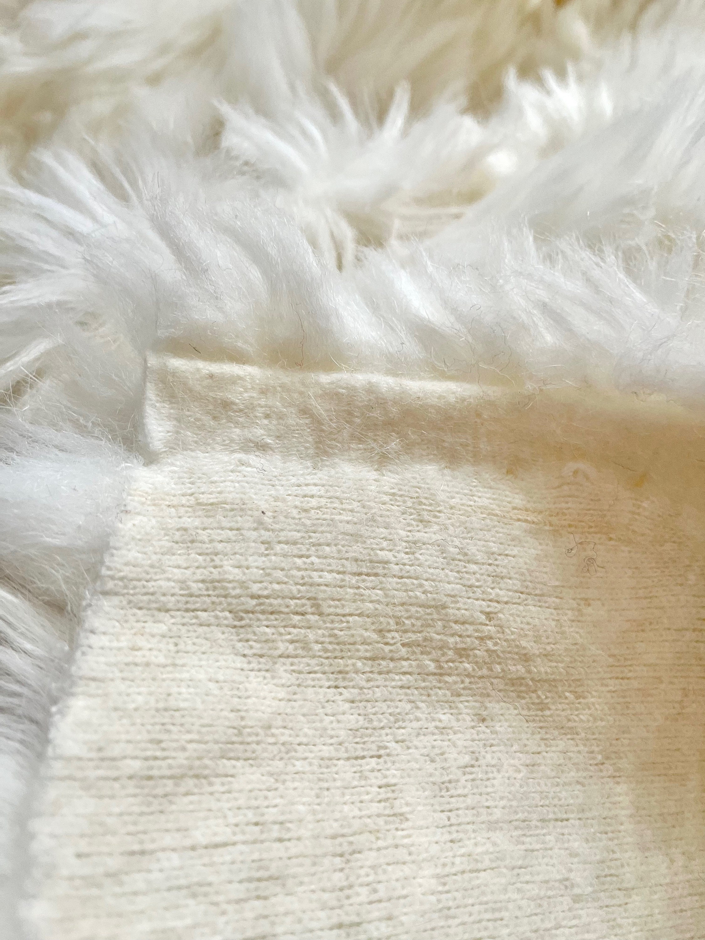 Vintage 70s Medium to Long Pile White Fake Fur Fabric by the Piece - Etsy
