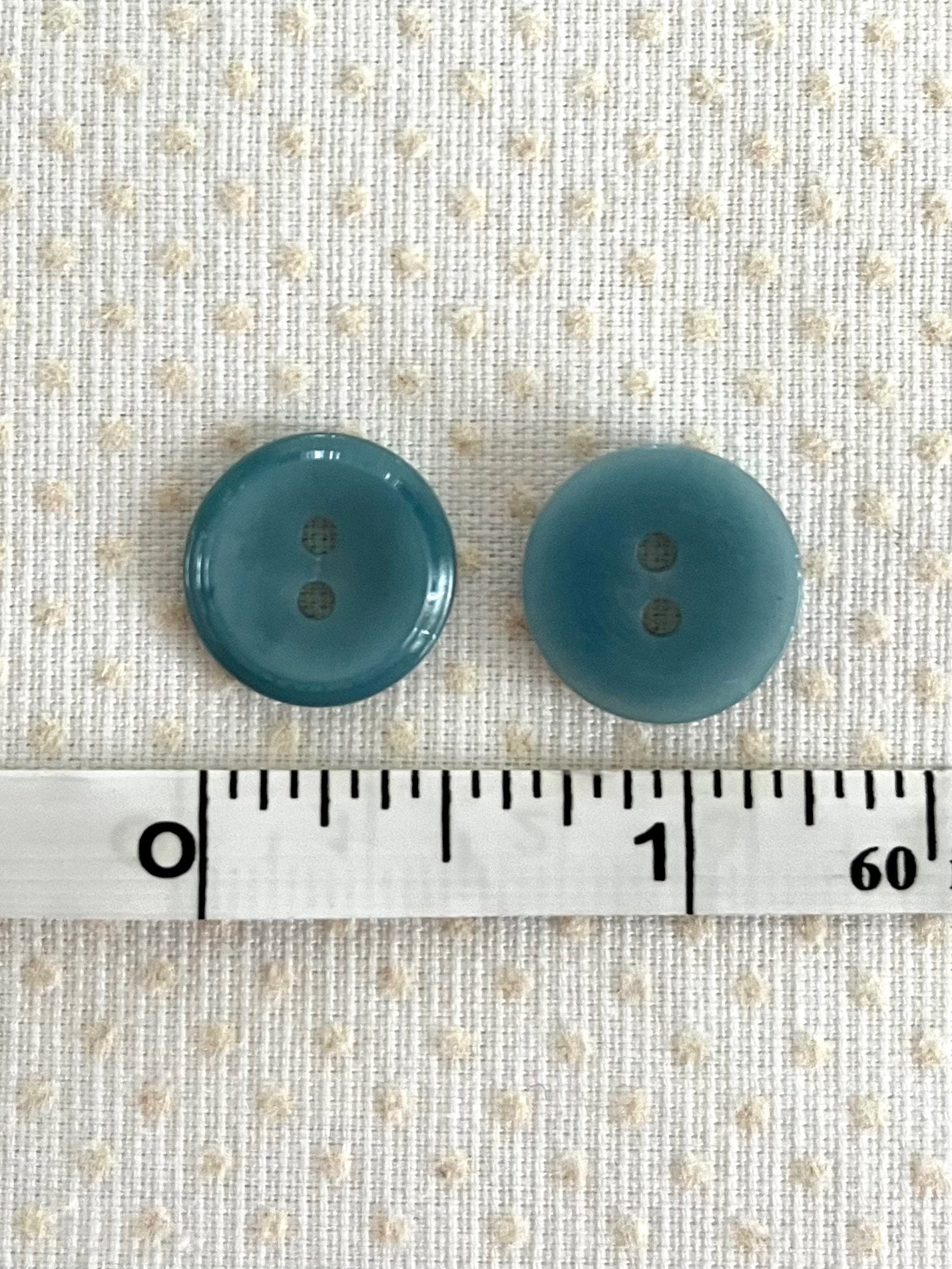 Vintage Plastic Dull Peacock Blue Buttons - Etsy