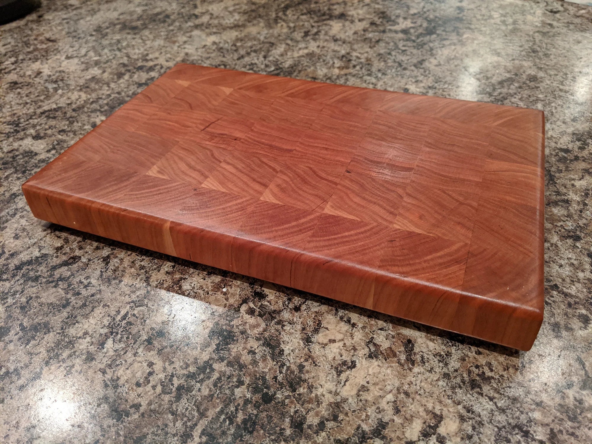 American Cherry End Grain Cutting Board, Chopping Block, Butcher Block ...