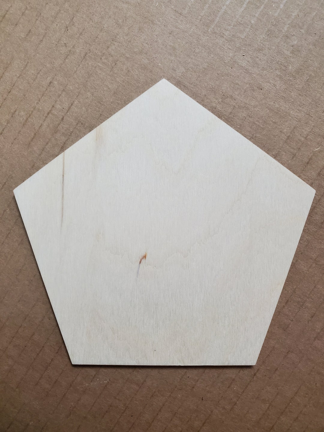 Pentagon Craft Shapes, 3mm 1/8 Thick, Baltic Birch, Use for Various ...