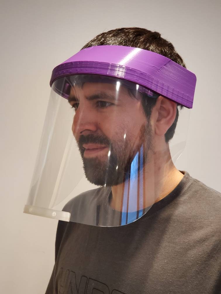 Extra Long Face Shield: Full Coverage PPE, Reusable, Made in USA - Etsy
