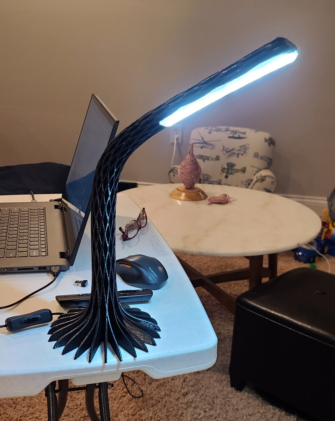 3D Printed LED Lamp, USB Powered, Made in USA - Etsy