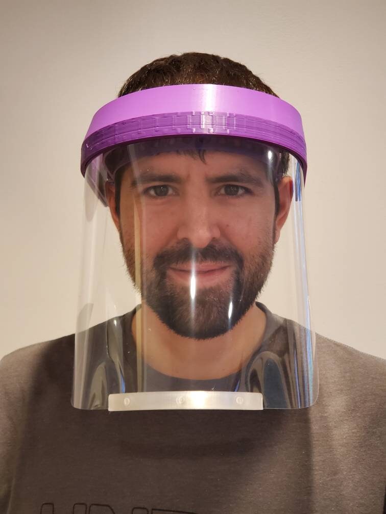 Extra Long Face Shield: Full Coverage PPE, Reusable, Made in USA - Etsy