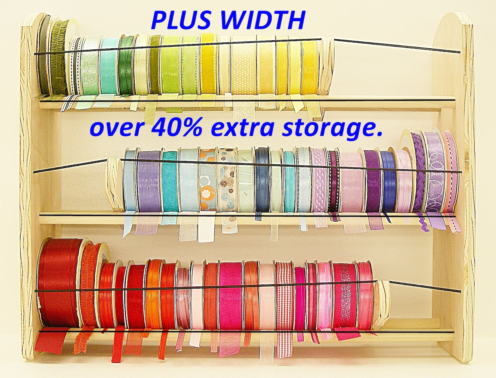 GSS Ribbon Organizer Desk/wall Unit. EZ Load Individual Ribbons Spools ...