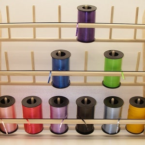 GSS Curling Ribbon Organizer Maxi Desk/wall Unit. Holds 18 Large Spools ...